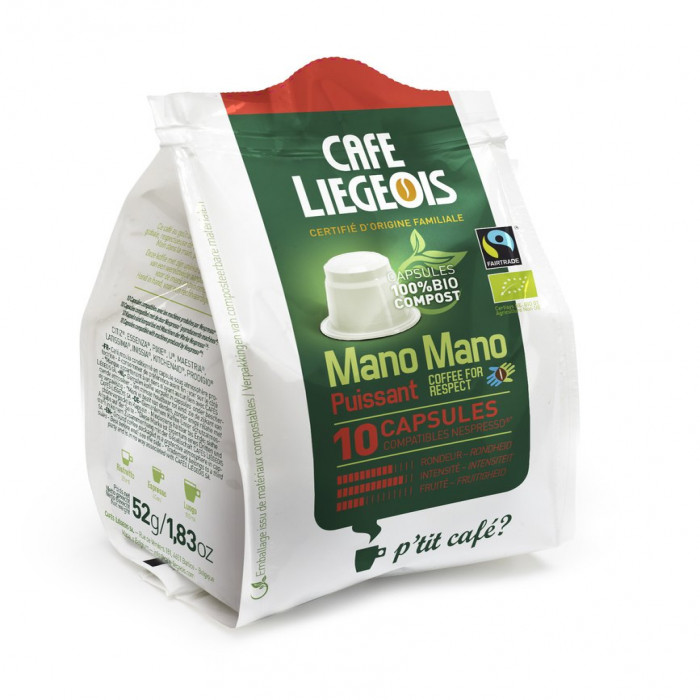 Kohvikapslid Café Liégeois "Mano Mano Puissant", 10 tk. - KohviSemu