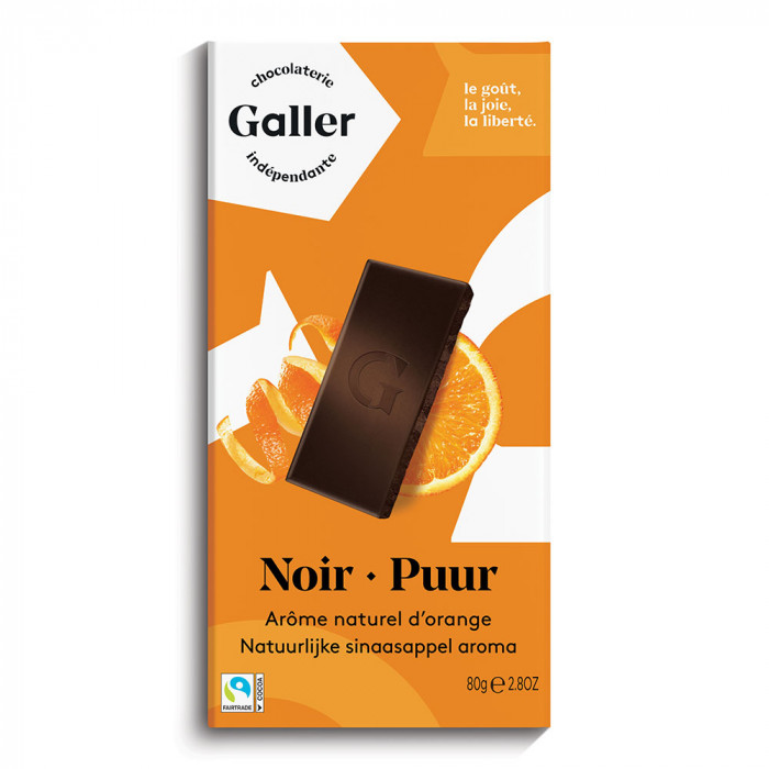 Chocolade tablet Galler Dark Orange, 80 g - Coffee Friend