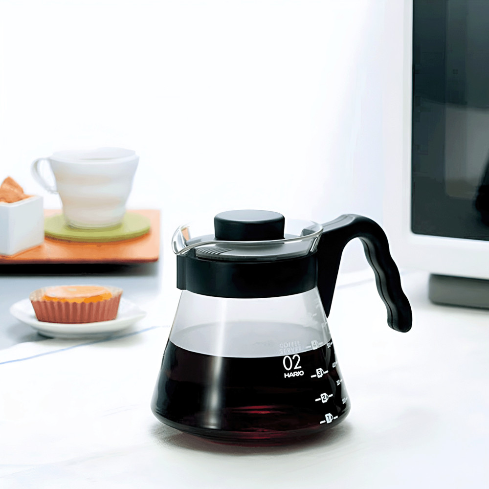 Hario V60 glass coffee server, 700 ml – Black | Coffee Friend