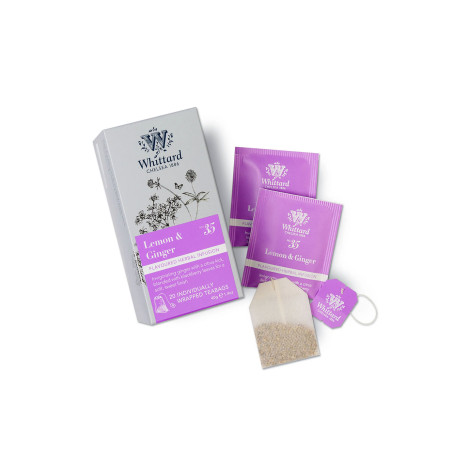 Fruit infusion Whittard of Chelsea Lemon & Ginger, 20 pcs. - Coffee Friend