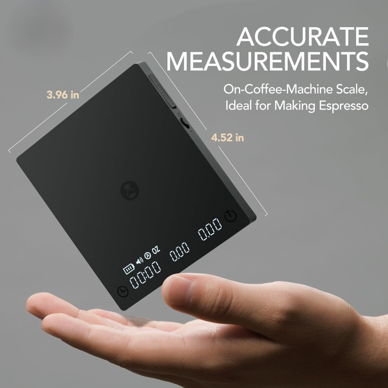 TIMEMORE Black Mirror Mini Basic Coffee Scale with Timer - Black