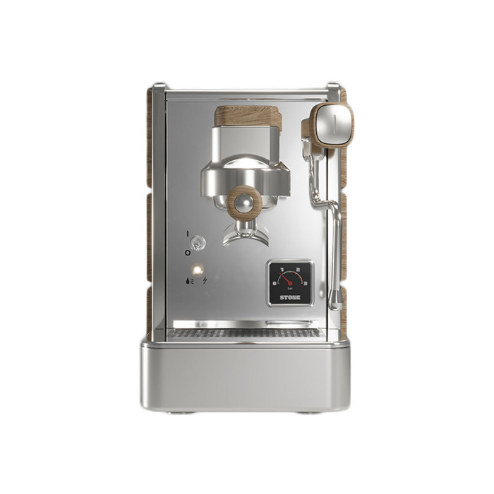 Stone Espresso Mine Premium Coffee Machine - Wood Chrome - Coffee Friend