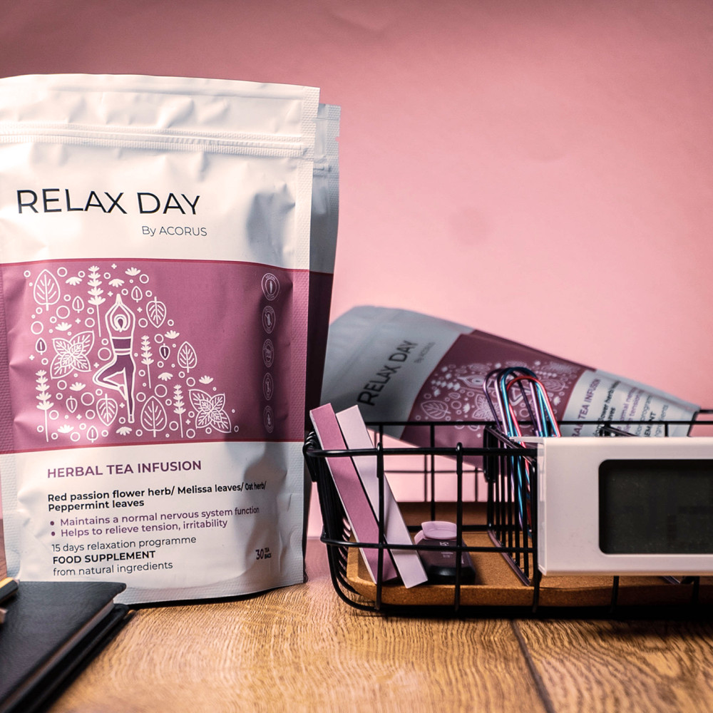 Herbal tea infusion ACORUS Relax Day, 30 pcs.