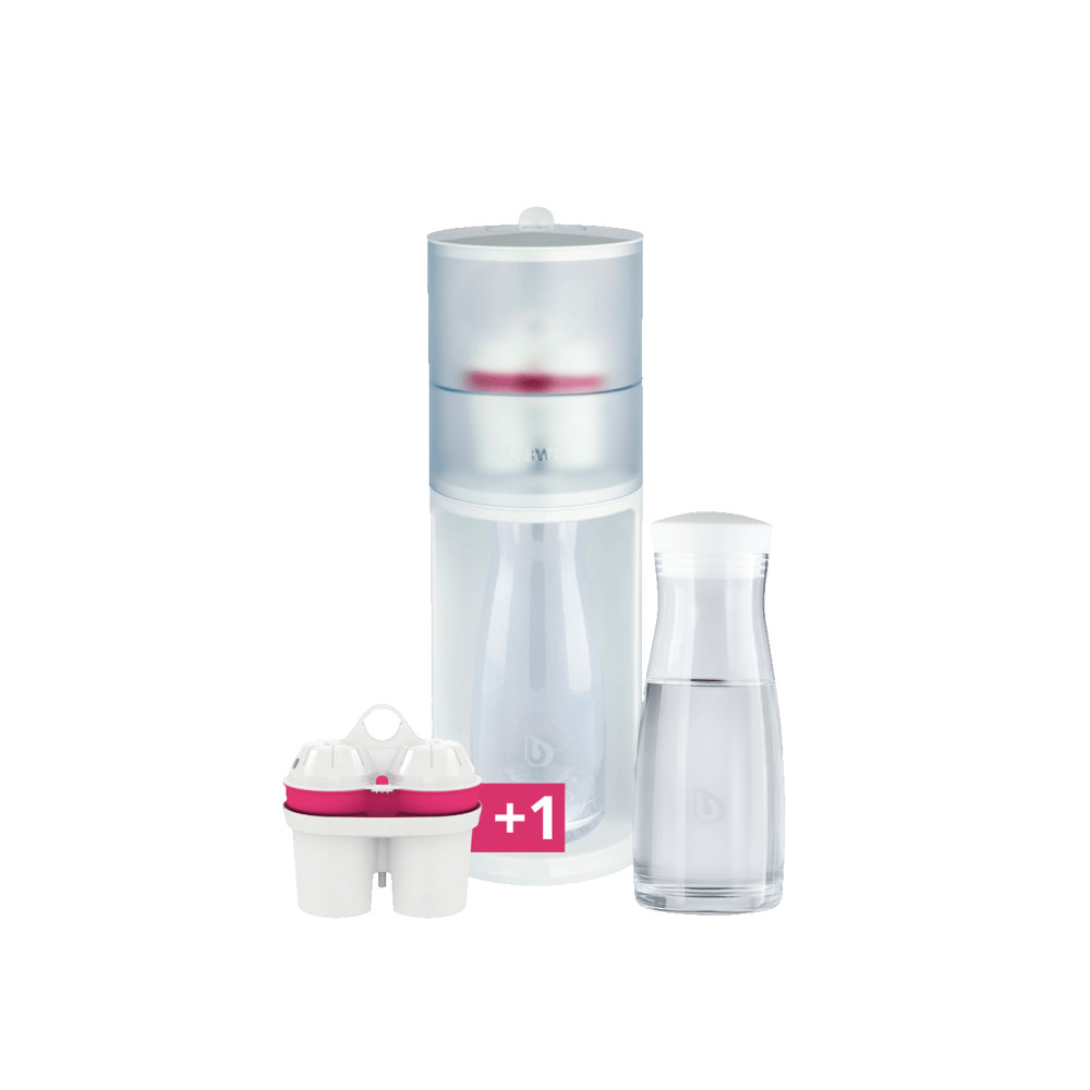 BWT AQUAlizer Waterfilterstation + magnesium mineraalpatroon en glazen ...