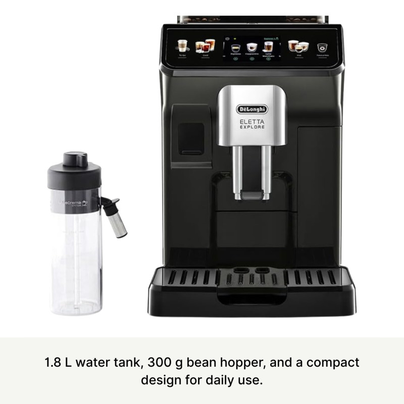 DeLonghi Eletta Explore ECAM450.65.G Bean to Cup Coffee Machine - Black ...