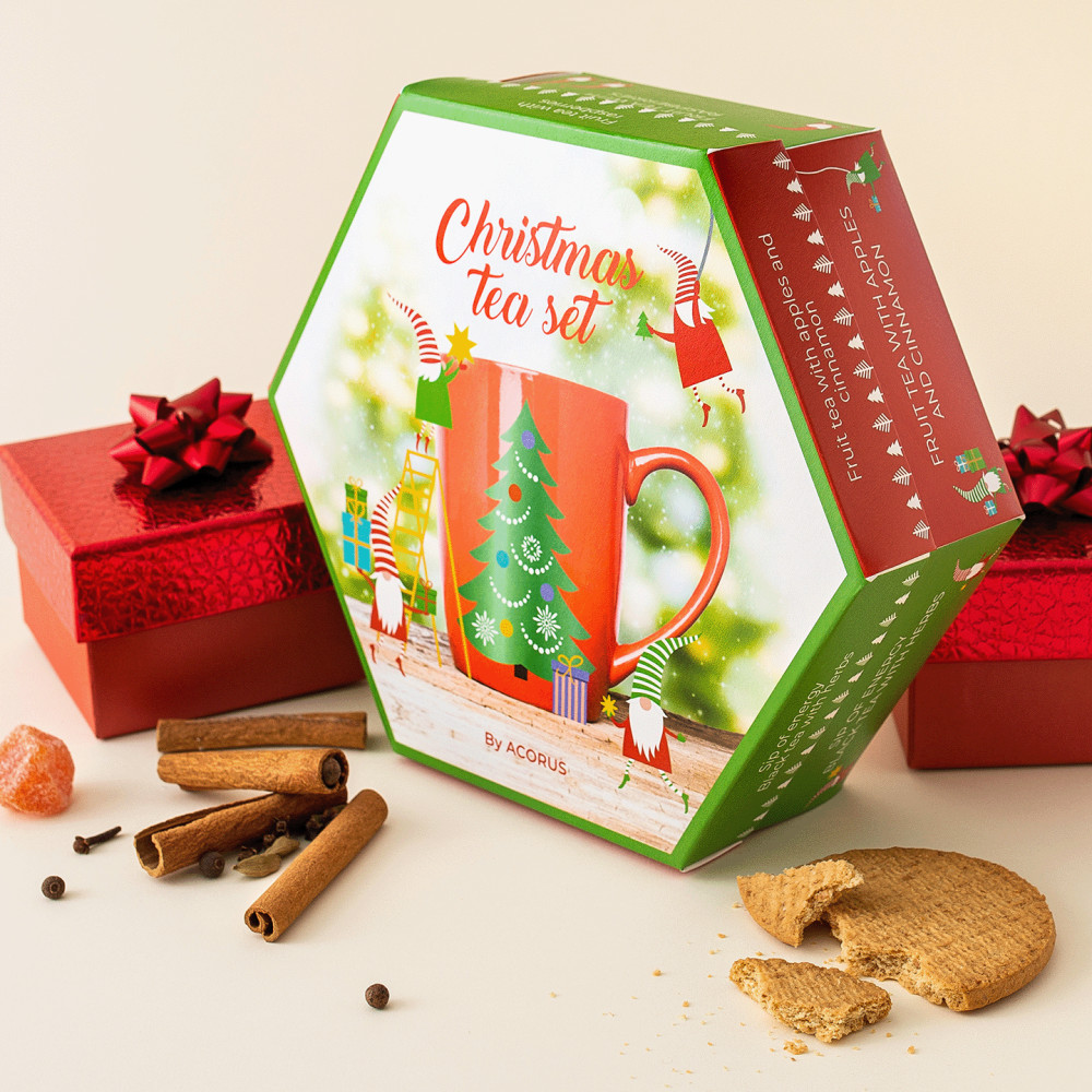 Christmas tea set Acorus, 60 pcs. (6 Christmasy flavours)