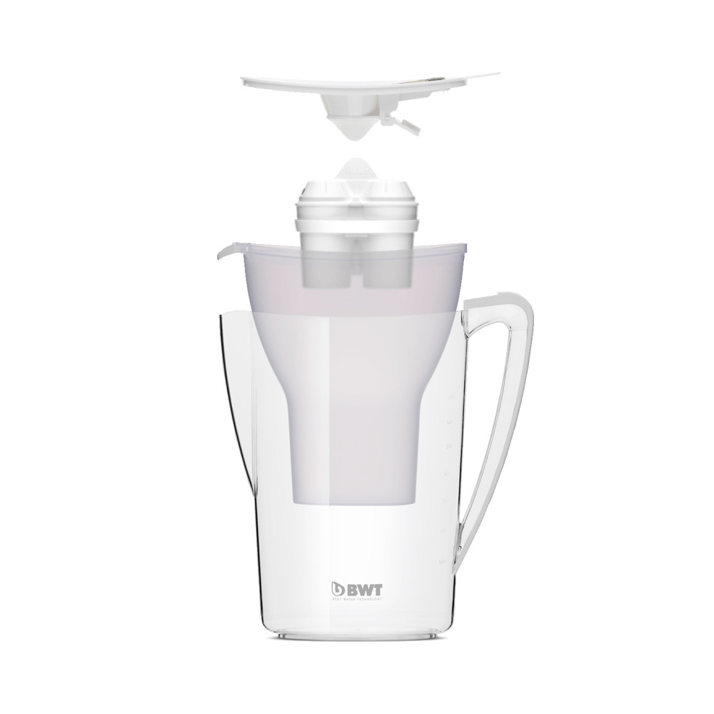 BWT Penguin water filter jug with an electronic timer, 2.7 l – White ...