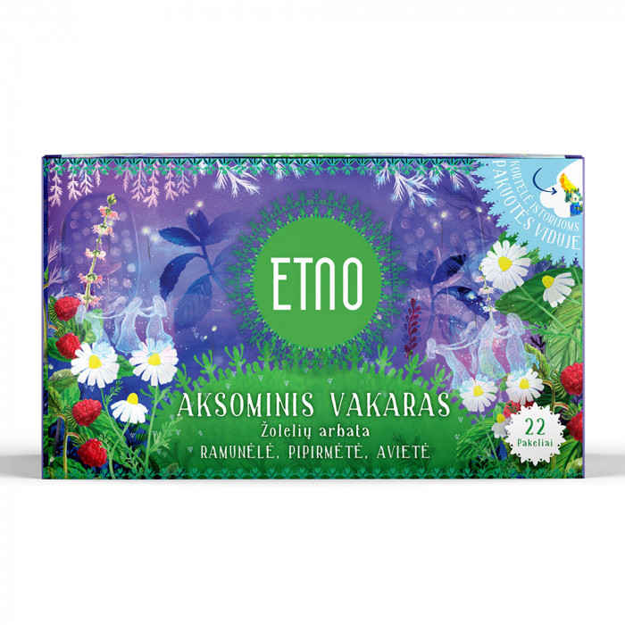 Žolelių arbata ETNO Aksominis vakaras, 22 vnt. - Kavos Draugas
